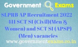 SLPRB AP SI Recruitment 2022 - Government Exams